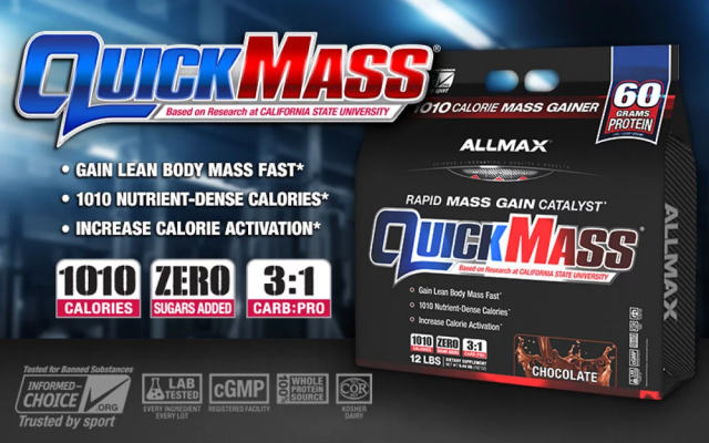 Allmax Quick Mass 12lbs - Dinh Dưỡng Thể Hình