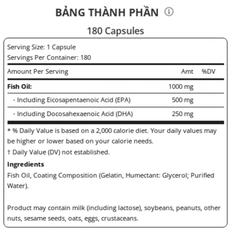 Ostrovit Omega 3 Extreme 180 Viên - Dinh Dưỡng Thể Hình