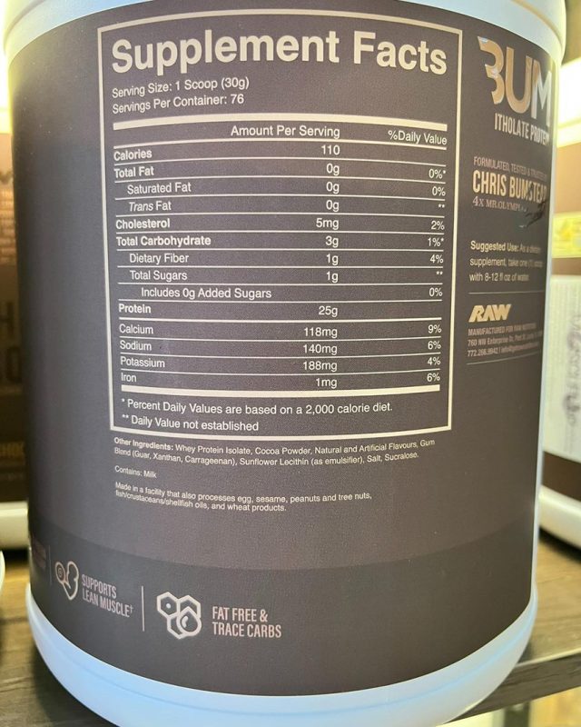 RAW CBUM Itholate Whey Protein 5lbs (2,3kg)